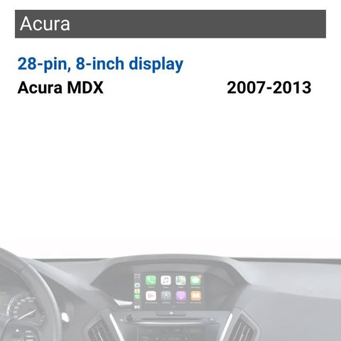 CarPlay for Acura MDX (single-screen models, 8") - Car Solutions